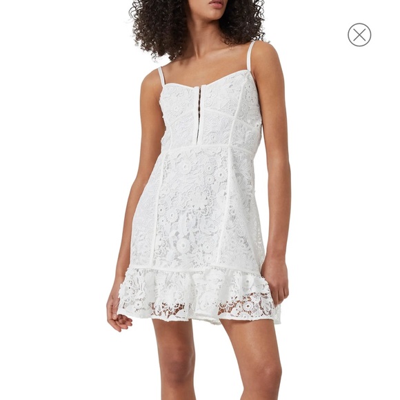 French Connection | Dresses | French Connection White Lace Mini | Poshmark